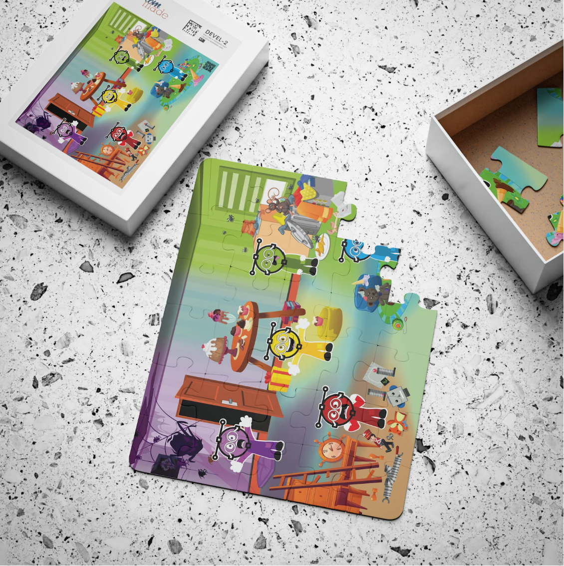 Puzzle 🧩 Emotions (30pcs) - AhvianTheCreative: Bilingual Educational ...